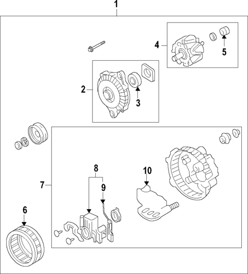 Alternator for 2011 Mitsubishi Outlander Sport | Mitsubishi Parts Warehouse