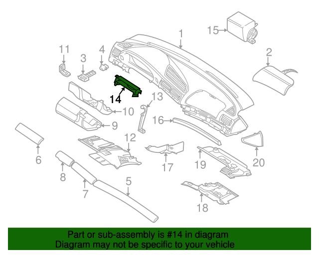 Genuine BMW 51-45-8-161-575 | Column Cover | FREE Shipping on Most ...