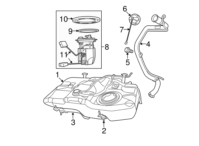 2007-2017 Mopar Fuel Pump Assembly 5183201AF | TascaParts.com