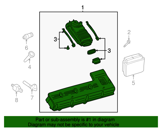 1104076 - Gray Ignition Coil 2000-2003 GM | AutoNationParts.com