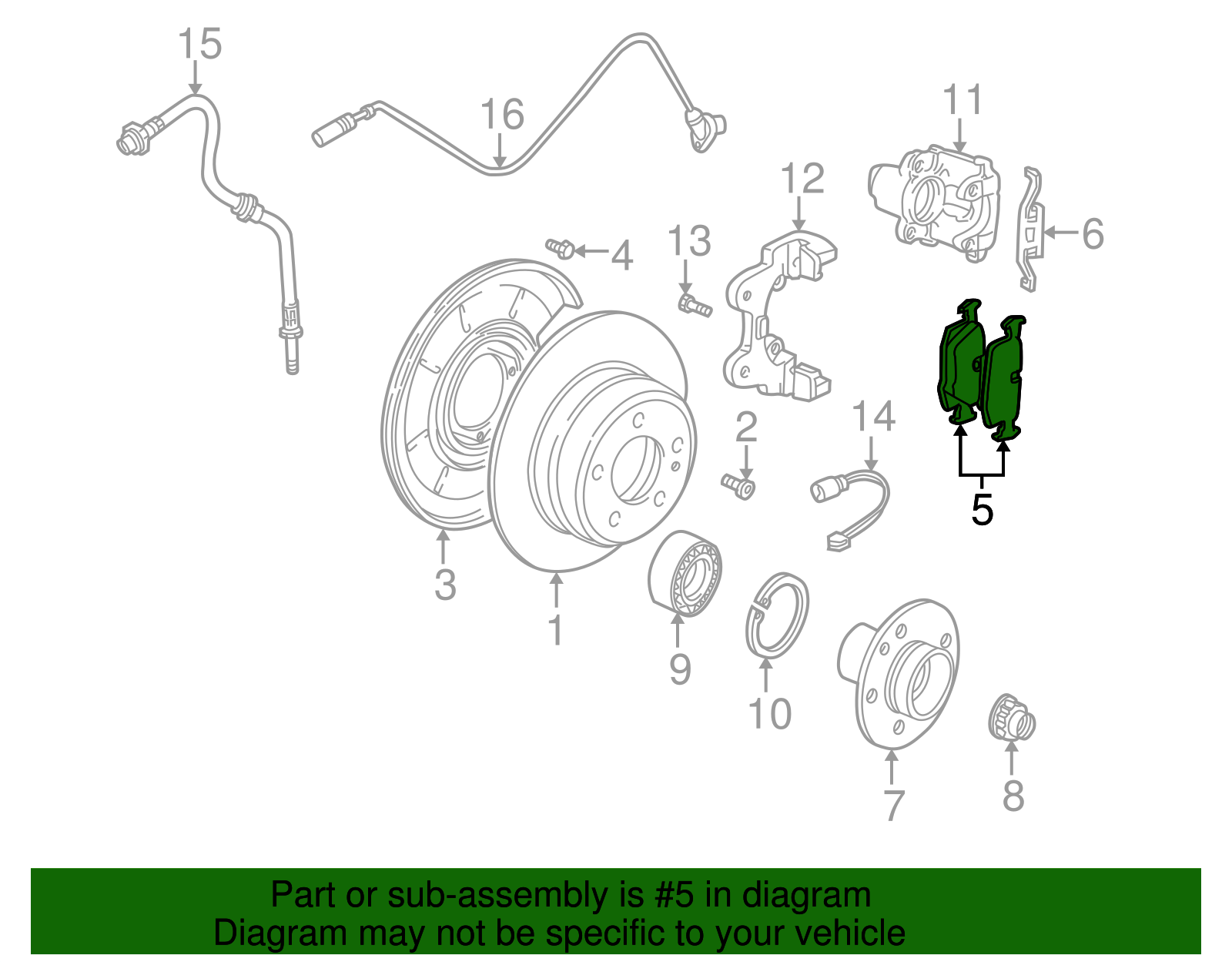 34213403241 - 2004-2010 BMW X3 Brake Pads Rear (34-21-3-403-241) | BMW ...