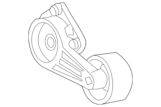 Ford 1L3Z-6B209-AA - Accessory Drive Belt Tensioner Assembly - 1997 ...