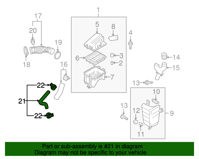 2006-2011 Chevrolet Engine Intake Air Control Solenoid Valve Hose ...