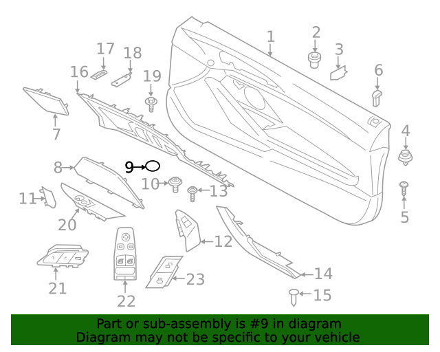 Genuine BMW 07-14-9-459-832 | Speaker Grille Retainer Nut | FREE ...