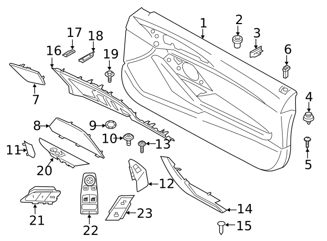51417498418 - 2019-2022 BMW Speaker Grille (51-41-7-498-418) | BMW of ...