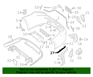238-885-98-00 - Bumper Trim 2018-2023 Mercedes-Benz | AutoNationParts.com