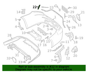 238-885-87-00 - Bumper Cover Spacer Panel 2018-2023 Mercedes-Benz ...