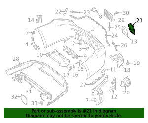 238-885-93-00-9999 - Jack Plug Cover 2018-2023 Mercedes-Benz ...
