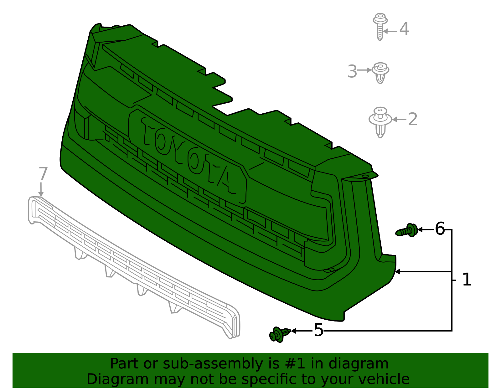 53100-0C260-E0 - 2015 Toyota Tundra - Grille Assembly | Sparks Parts