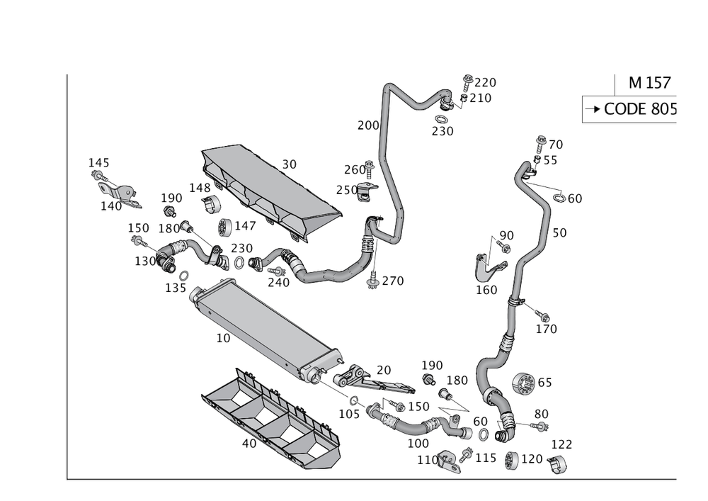 166-500-31-72 - Oil Line 2012-2019 Mercedes-Benz | Mercedes-Benz USA Parts