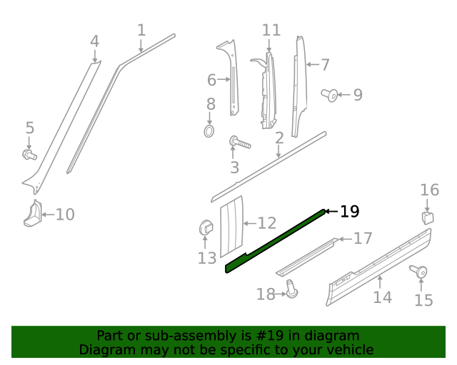 Genuine OEM Side Molding Part# LR142210 Fits 2021-2022 Land Rover Range ...