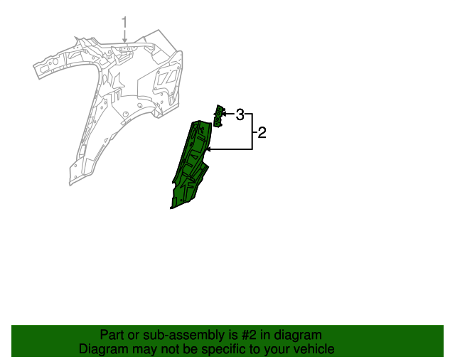 Genuine OEM Ford Part - Lock Pillar Reinforced 8A5Z-5428409-A | Genuine ...
