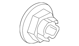 2014-2018 Ford Axle Nut AV6Z-3B477-A | Varsity Ford