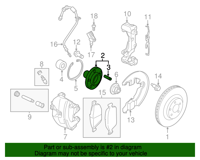 Genuine OEM Ford Part - Front Hub AV6Z-1104-A | Genuine OEM Ford Parts ...