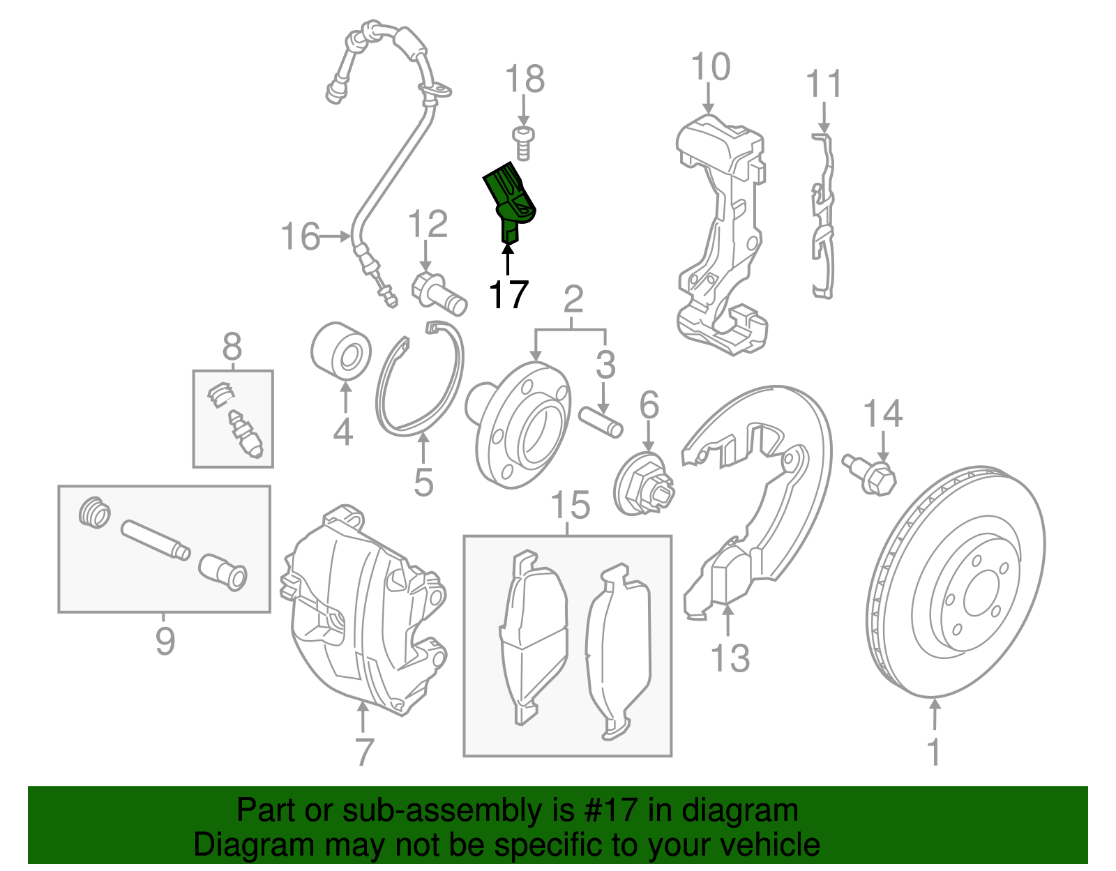LV6Z-2C204-A - ABS Sensor 2014-2023 Ford | AutoNation Parts
