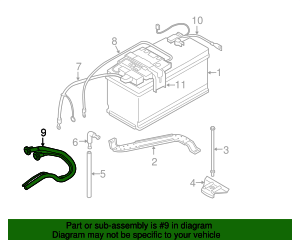 Genuine BMW 61-12-9-130-313 | Battery Cable | FREE Shipping on Most ...