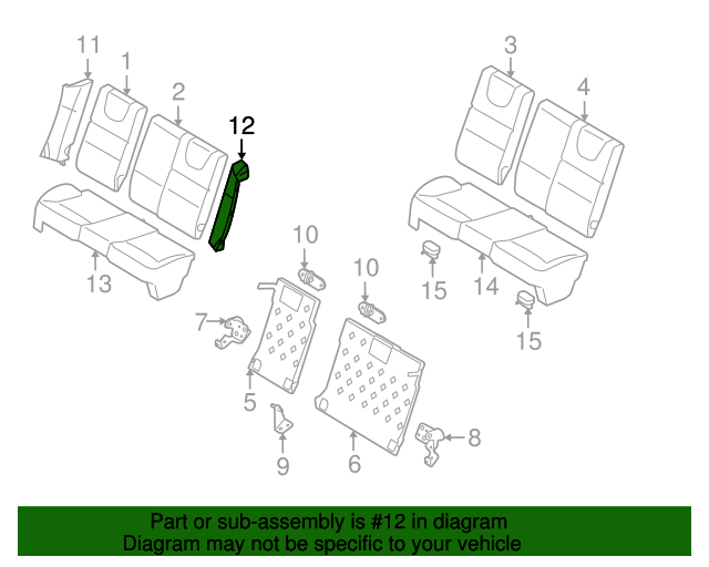 2008-2011 Ford Focus Bolster 8S4Z-5466893-AA | OEM Parts Online