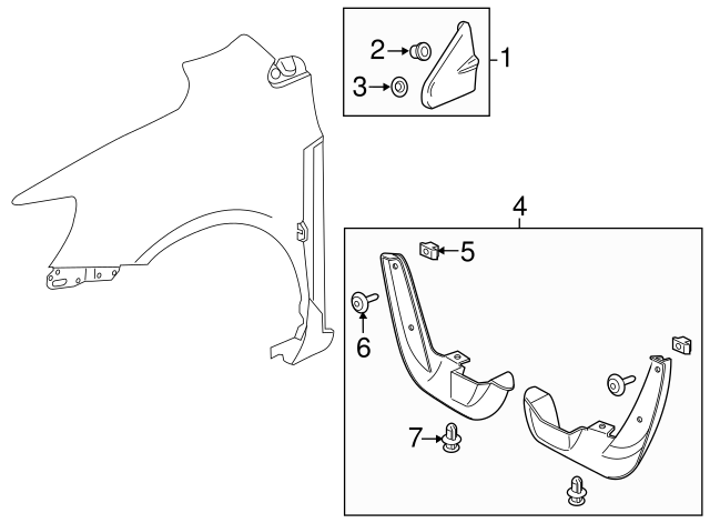 95461590 - Front Passenger Side Upper Body Side Applique 2012-2020 ...