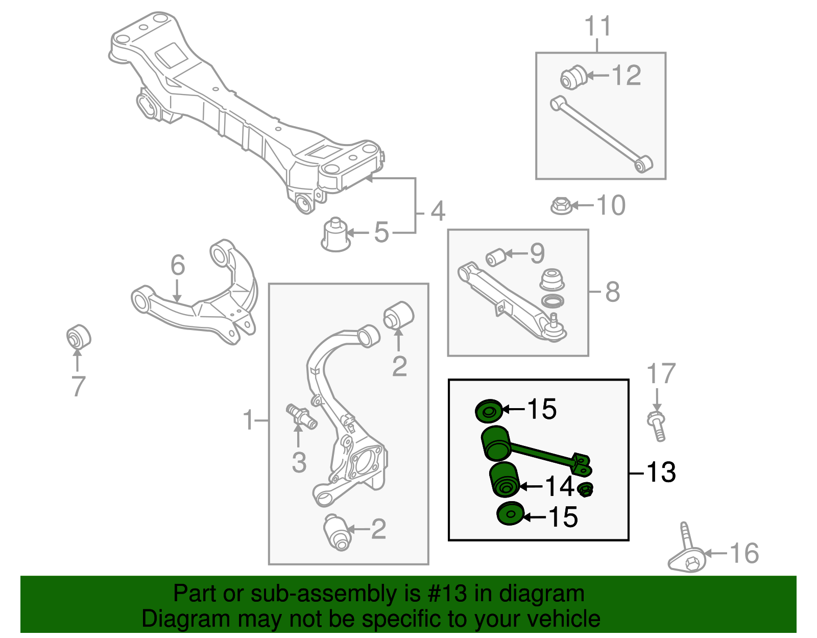 55270-39000 - Trailing Arm 2004-2006 Kia Amanti | Kia.Parts Store