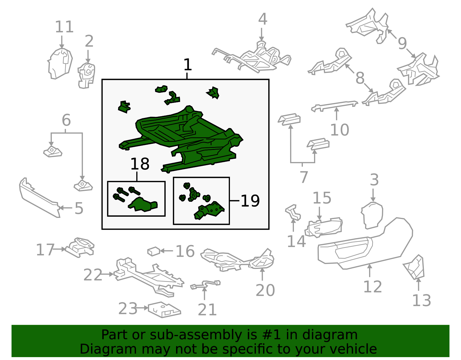 72020-33510 - 2019-2024 Lexus - Seat Adjuster | My L Parts