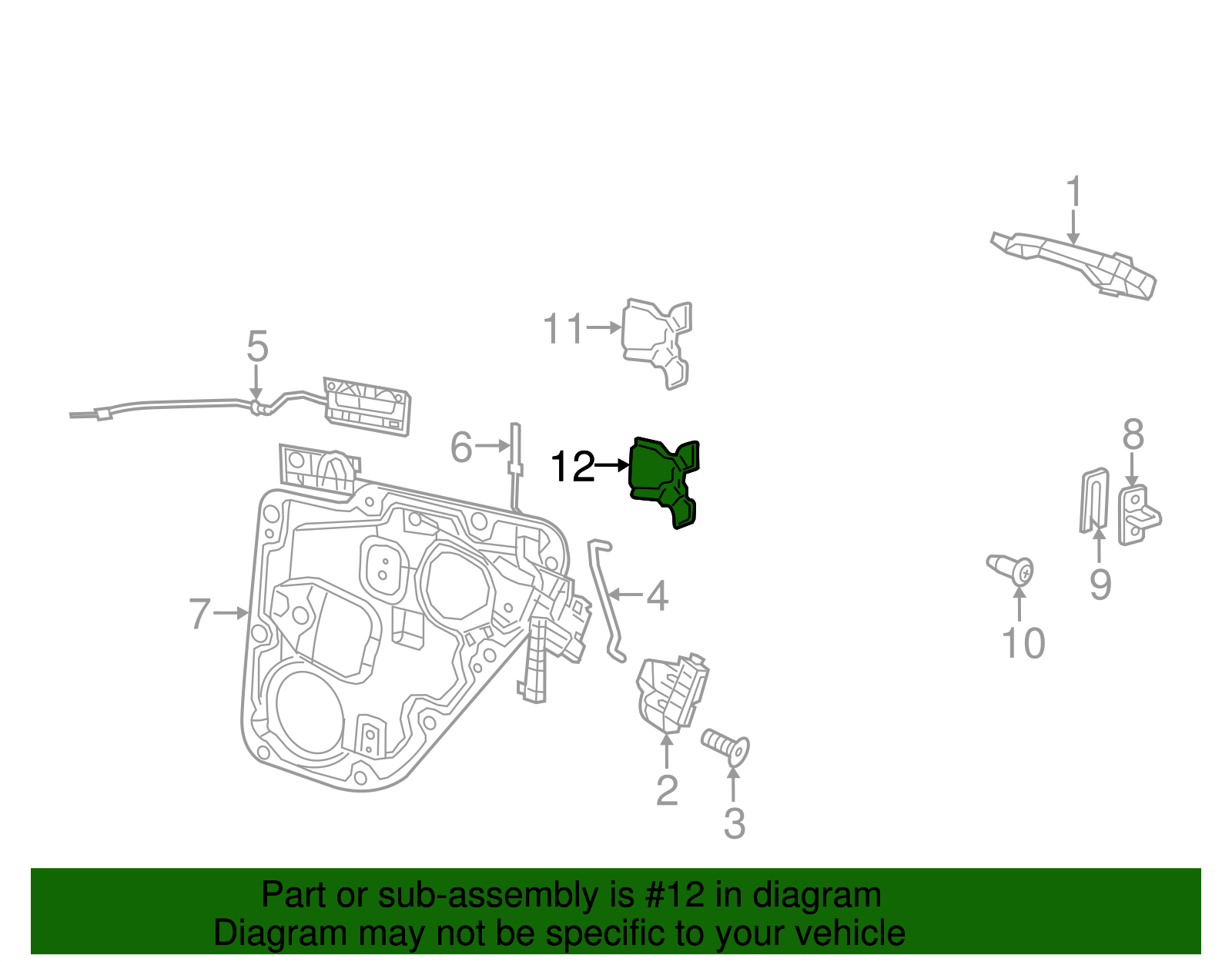 2011-2024 Mopar Lower Hinge 55113665AI | Mopar Parts Canada