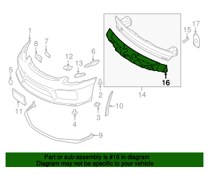 2016 Porsche Energy Absorber 981-505-777-80 | Gaudin Porsche Parts