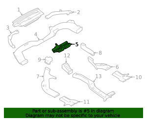 2019-2024 Nissan Altima Vent Duct 27860-6CA0A | Nissan Parts ...