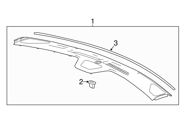 2018-2024 Chevrolet Upper Trim Panel 84604858 GM | GMPartsDirect.com