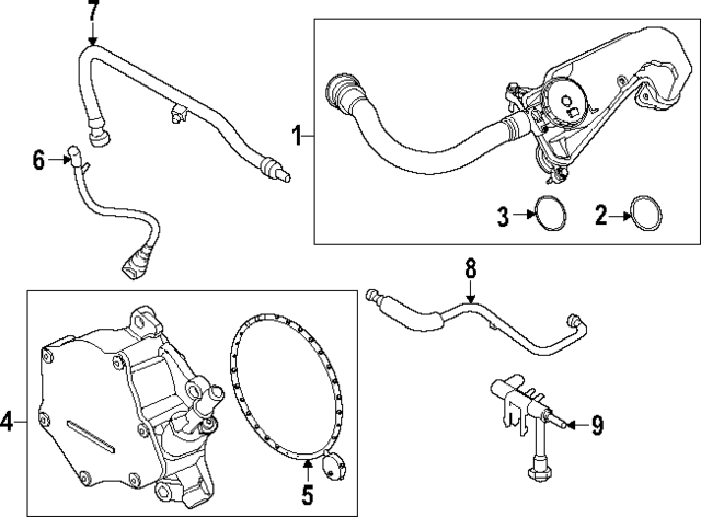 2023-2024 Ford F-350 Super Duty Vacuum Hose PC3Z-9C493-B | OEM Parts Online