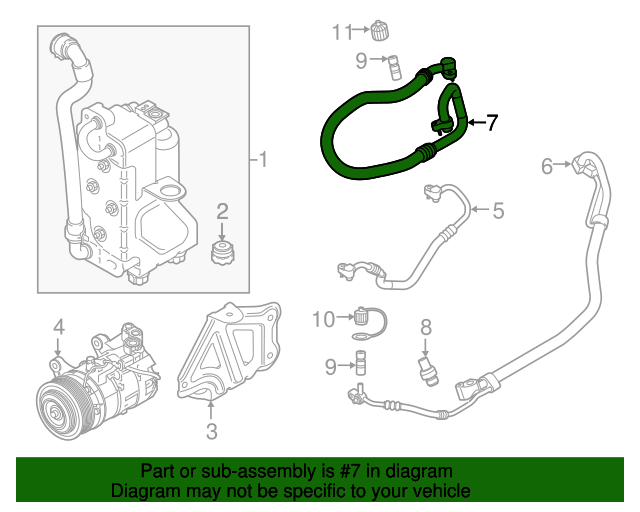 Genuine BMW 64-53-9-385-179 | Suction Hose | FREE Shipping on Most ...