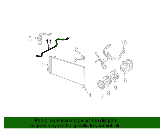 2004-2006 Ford Hose & Tube Assembly 4L3Z-19D850-AA | TascaParts.com