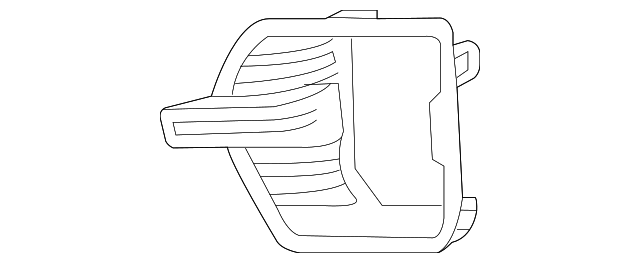 2021-2024 GMC Black Front Passenger Side Fog Lamp Bezel 84341219 GM ...