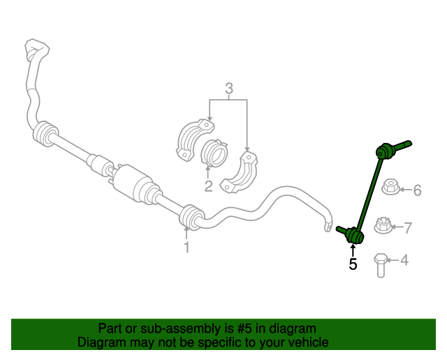 Genuine BMW 37-11-6-859-653 | Stabilizer Link | FREE Shipping on Most ...