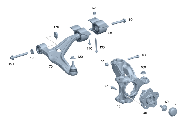 247-330-75-02 - Transverse Control Arm 1954-2022 Mercedes-Benz ...