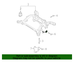 2019-2023 Audi Suspension Crossmember Insulator 4KE-199-503 ...