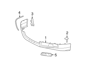 52113-06010 - Bumper Cover Spacer Panel 2007-2009 Toyota Camry ...
