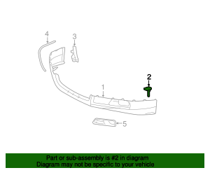 76854-06010 - Spoiler Upper Retainer 2007-2009 Toyota Camry | Group 1 ...