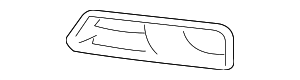 Genuine Toyota Fog Light Trim (Left, Front) part# 52128-06130 for 2008 ...