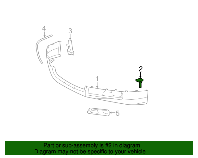 76854-06010 - Spoiler Upper Retainer 2007-2009 Toyota Camry | Group 1 ...