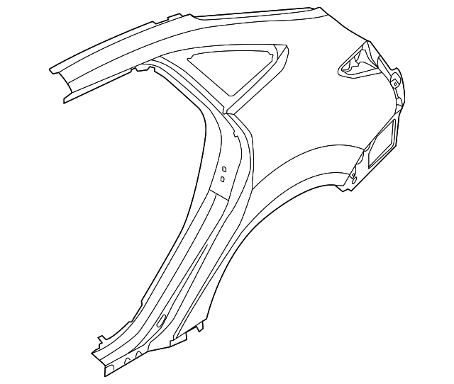 2012-2018 Ford Focus Quarter Panel CM5Z-5827840-A | QuirkParts