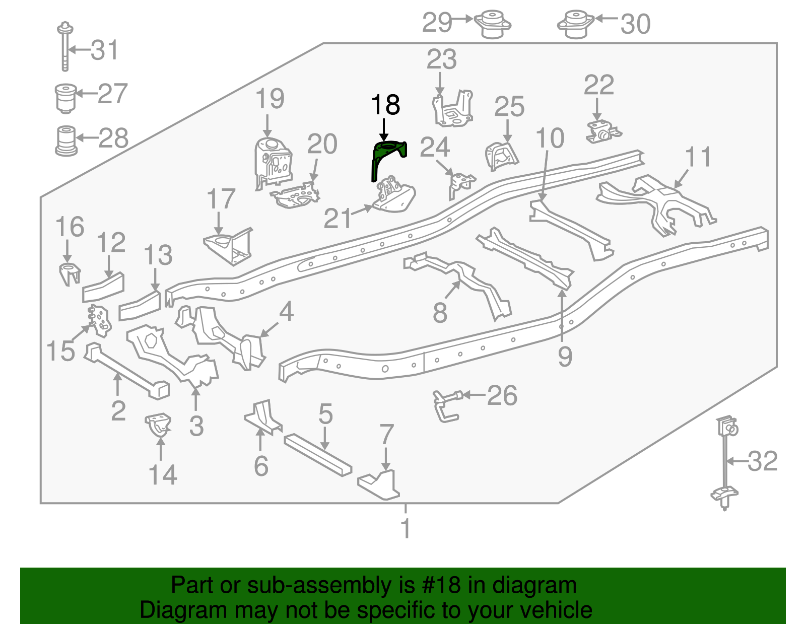 51706-0C020 - 2007-2021 Toyota Tundra - Cab Mount Bracket | Discount ...