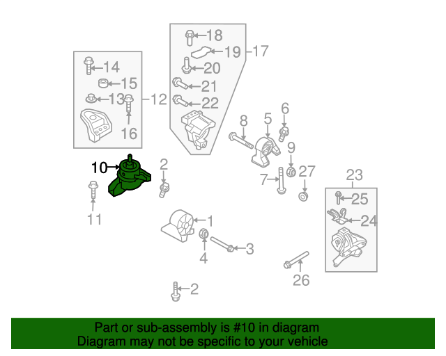 2006-2010 Kia Side Mount 21810 2G400 | QuirkParts