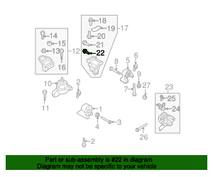 21614-3E200 - Support Bracket Lower Bolt 2007-2010 Kia Rondo | Kia ...