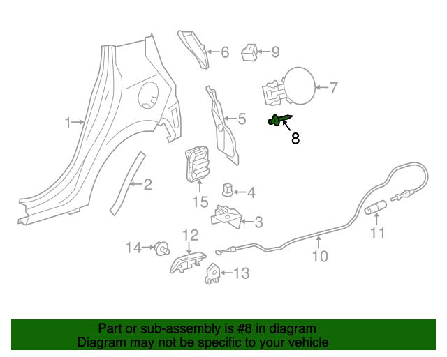 1997-2020 Toyota Filler Rivet 90269-06013 | Toyota Parts Center