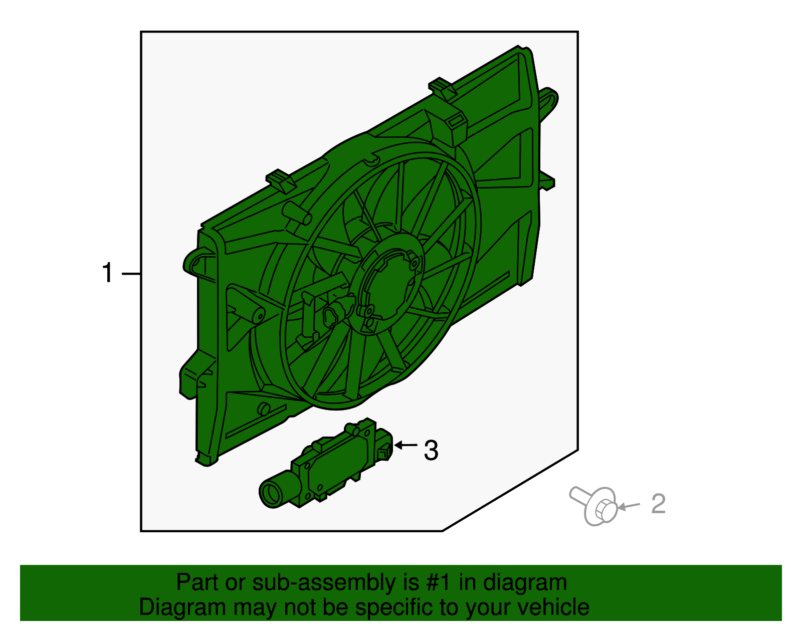 2013-2019 Ford OEM NEW 2013-2019 Ford Taurus Interceptor Expedition Fan ...