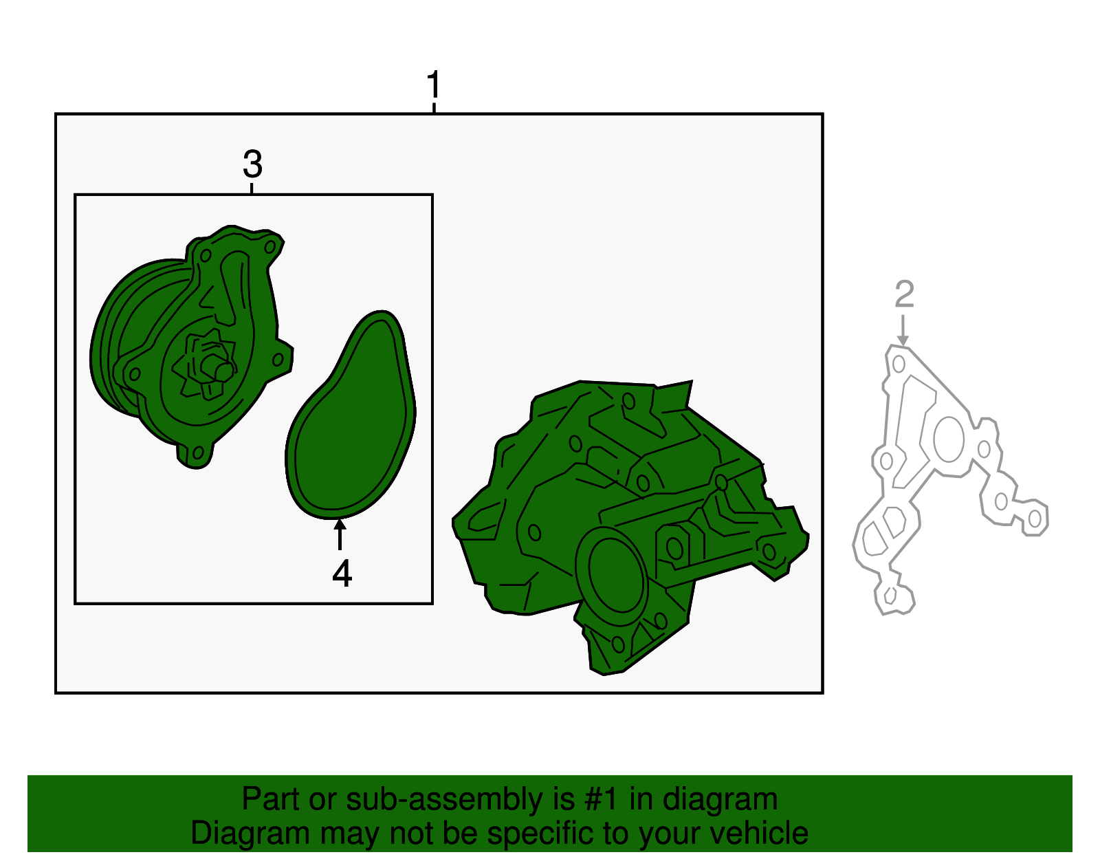 2016-2018 Toyota RAV4 Water Pump 16100-39575 | OEM Parts Online