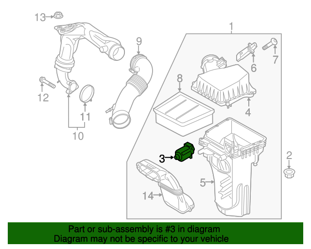2014-2021 Ford Air Filter Housing Insulator CN1Z-9P686-A | TascaParts.com
