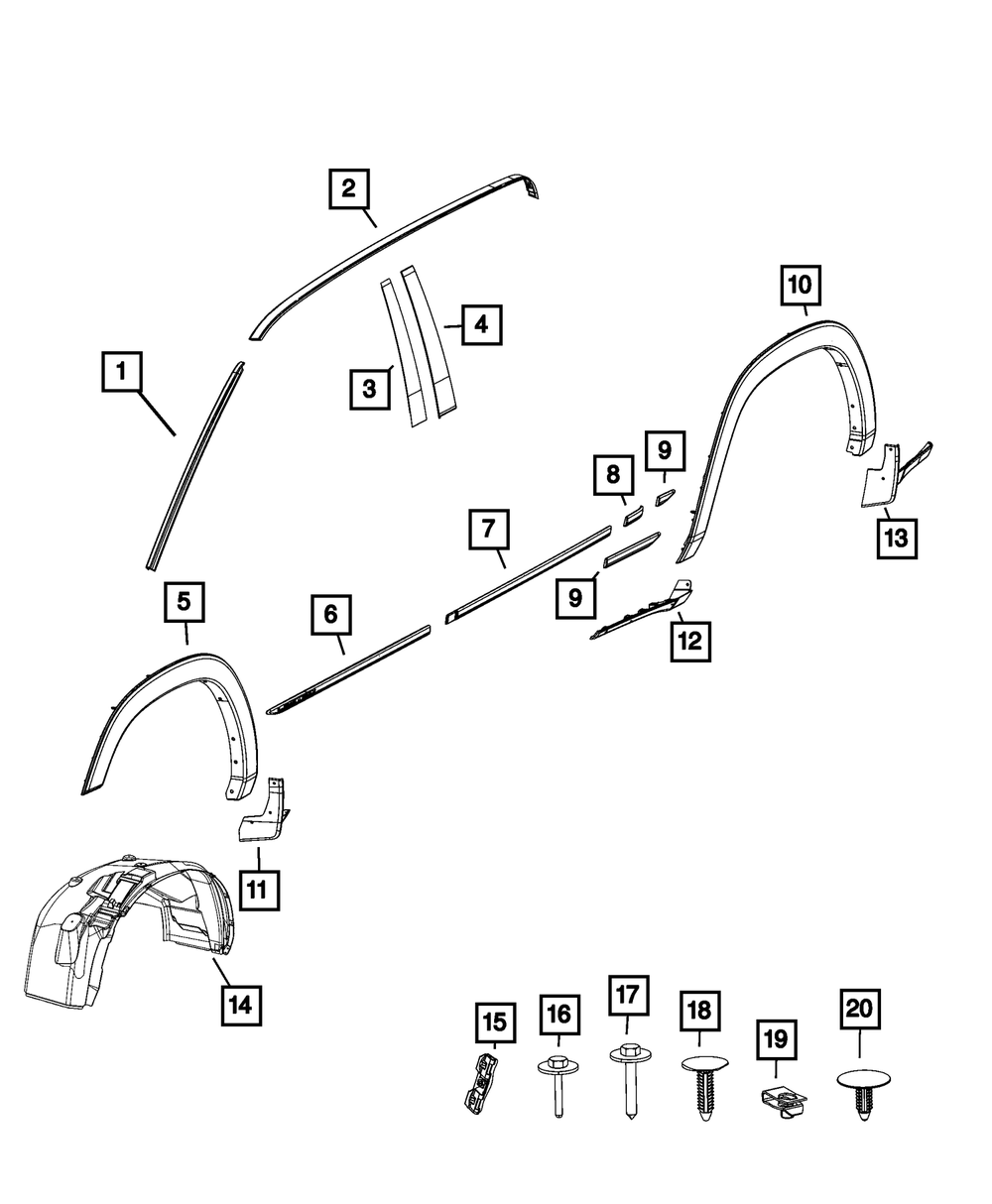 2019-2025 Ram 3500 Rear Spat, Right 68362340AE | Mopar eStore