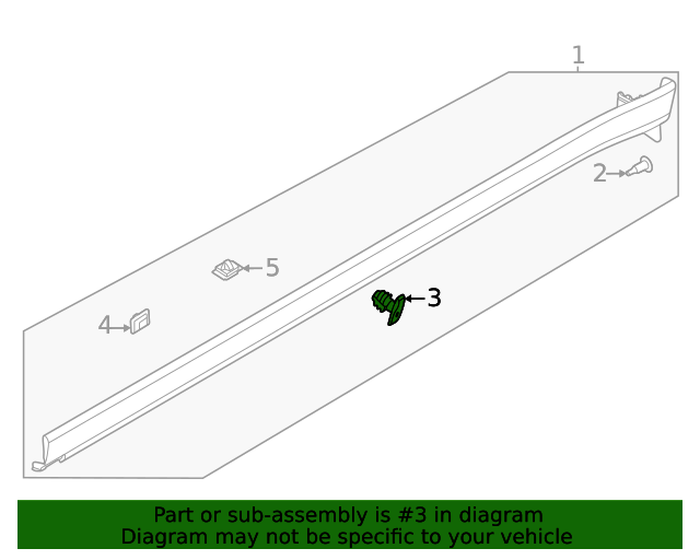 Hyundai - 86438-A5000 - Seal Strip Retainer Clip - 2017-2024 Hyundai ...