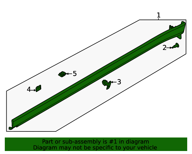 87752-T6000-SSS - Molding Assembly Side Sill Right-hand 2021-2024 ...